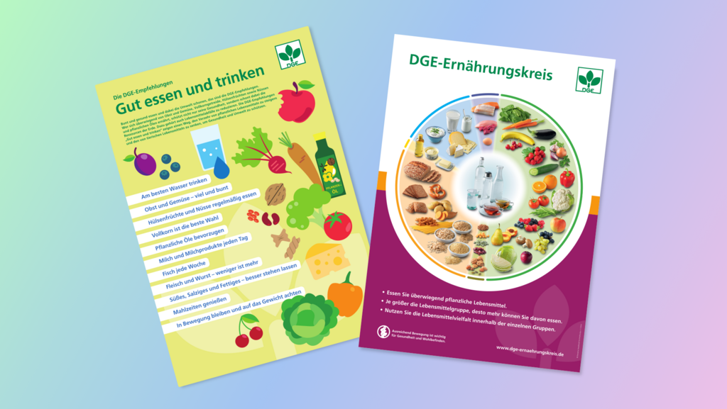 Neue DGE-Medien zu den aktuellen lebensmittelbezogenen Ernährungsempfehlungen | DGE