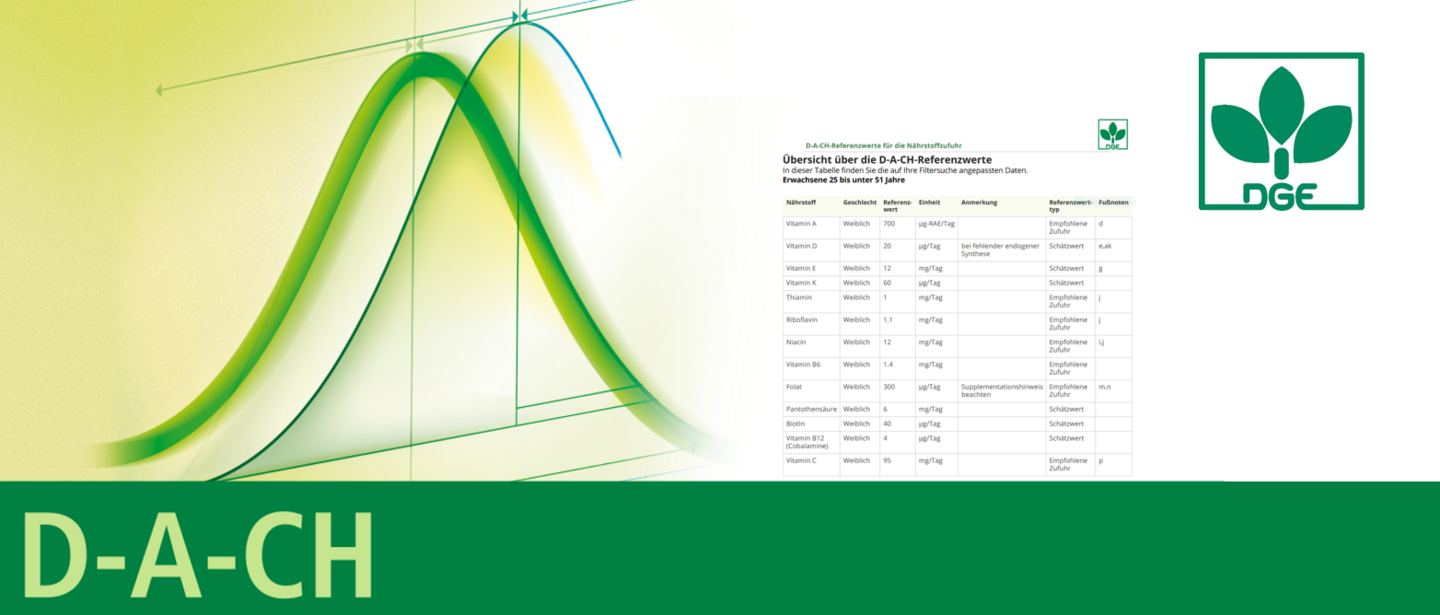 DGE entwickelt Tool für die D-A-CH-Referenzwerte | DGE